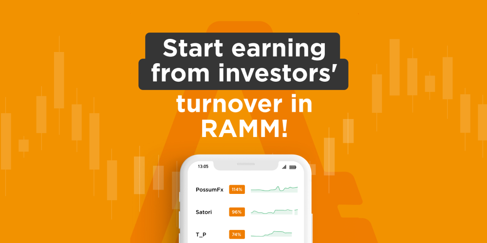 Start earning from investors' turnover in RAMM!